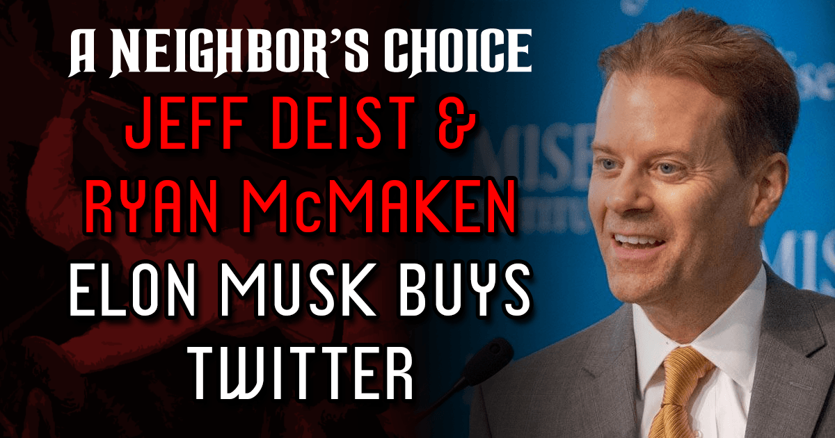 Elon Musk Buys Twitter - A Neighbor's Choice by David Gornoski
